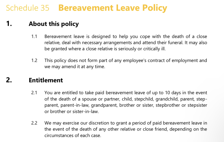 Compassionate Leave For A Funeral Mumsnet Compassionate Leave For A Funeral Mumsnet