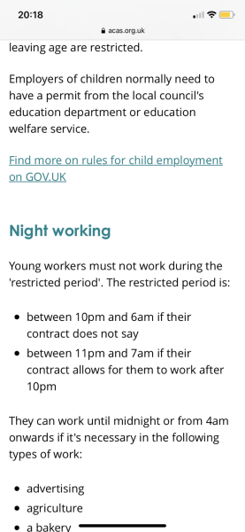 Is It Legal For 16 Year Old To Work Til 11 Pm Mumsnet Is It Legal For 16 Year Old To Work Til 11 Pm Mumsnet